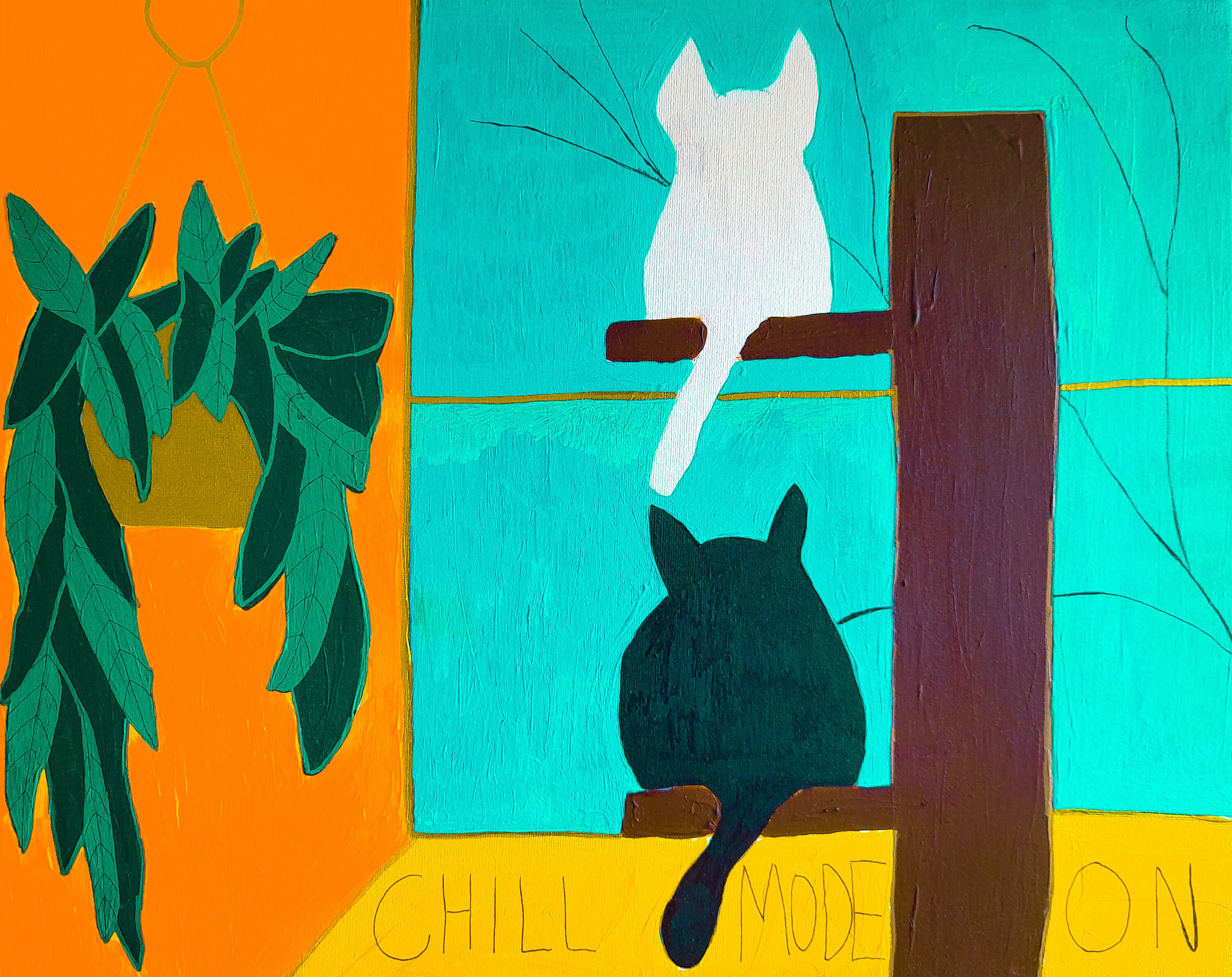 INSTANT DOWNLOAD Art Cat Art Print - Etsy