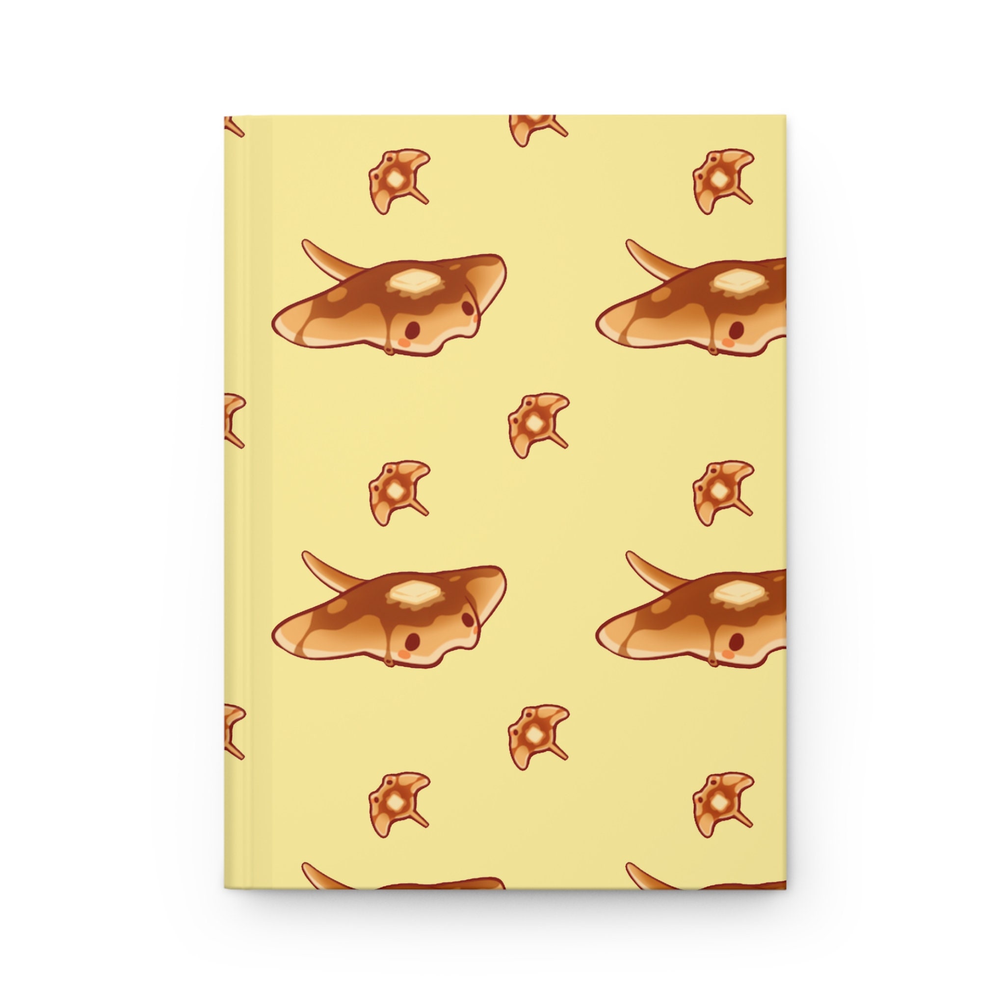Cute Pastel Yellow Manta Ray Pancake Journal - Etsy