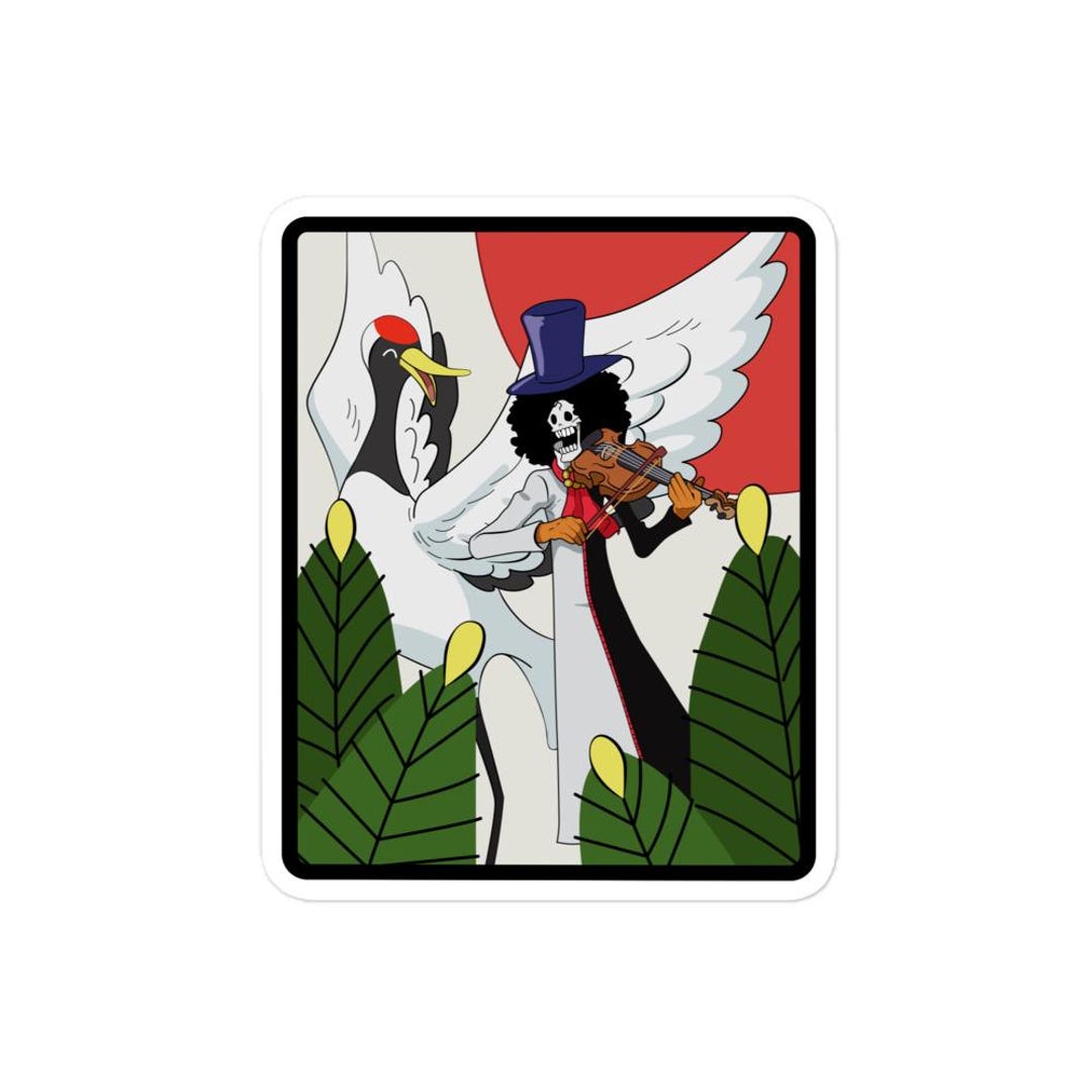 Brook Wano Arc Hanafuda Card Sticker - Etsy