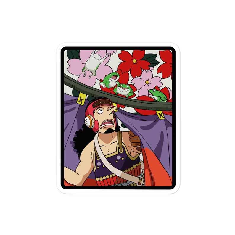 God Usopp Wano Arc Hanafuda Card Sticker - Etsy