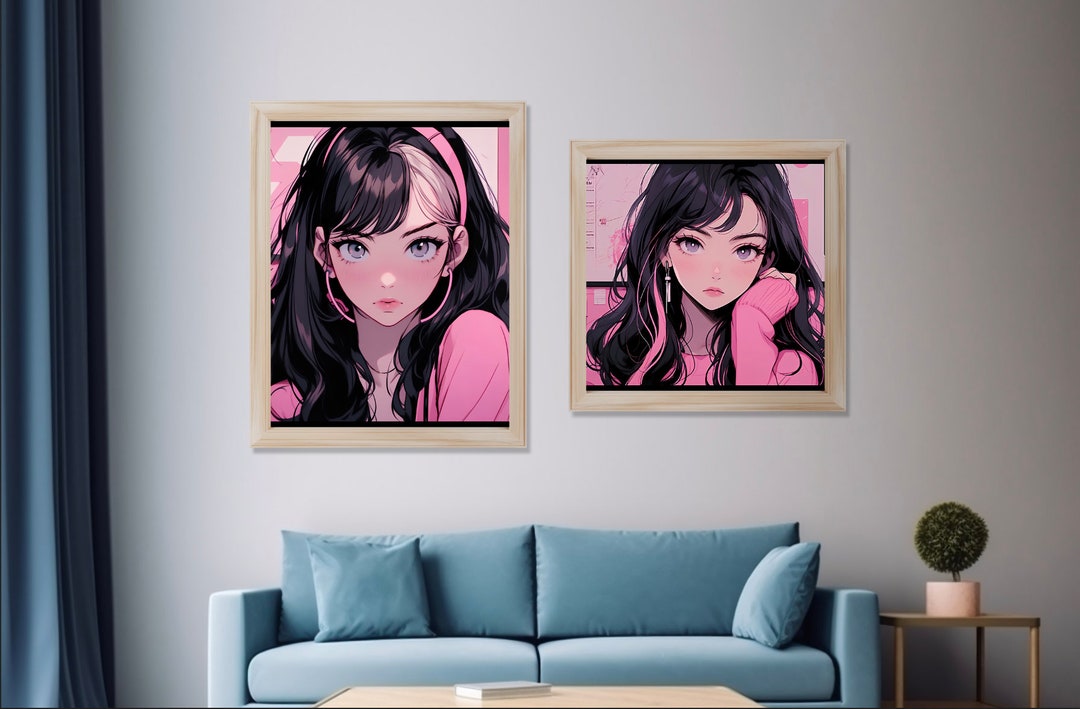 10002 Pinky Anime Girl| Digital Prints |6 Pics in HD| Digital Download ...