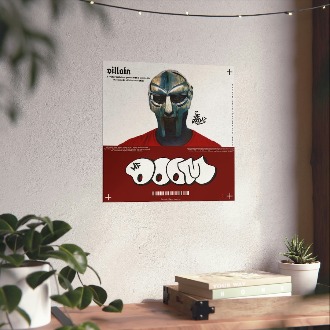 MF DOOM Poster ,music Poster, Printable Poster,wall Art , High Quality ...