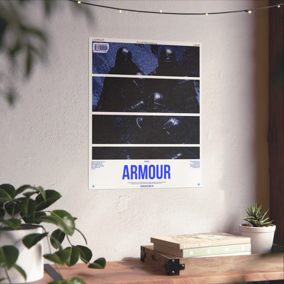 Armour Poster, Wall Art, Typography Poster, Vintage Poster, Retro ...