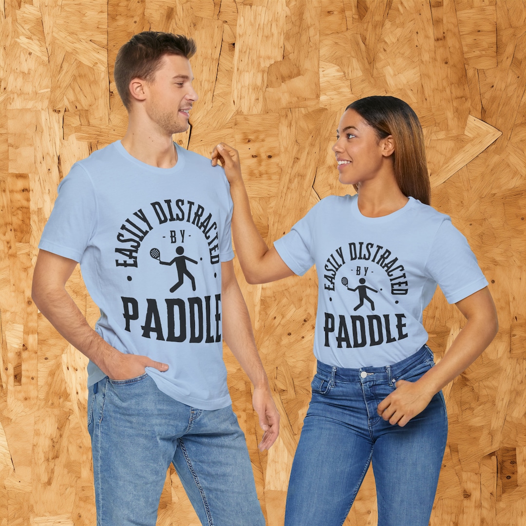 Easily Distracted by Paddle Funny Padel Tshirt Padel Paddle Tennis T ...