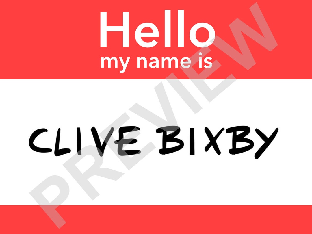 Hello My Name is Clive Bixby Modern Family Inspired Print - Etsy