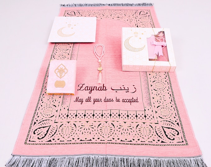 Personalized Thick Luxury Prayer Mat Gift Box With Embroidery - Etsy