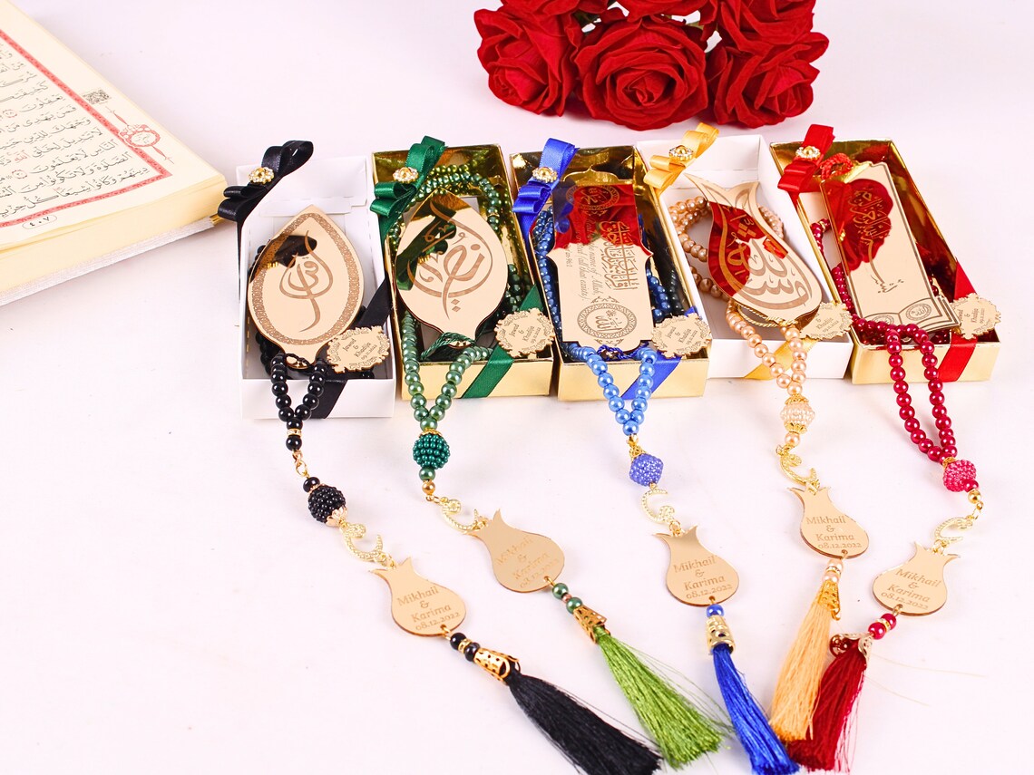 Personalized Quran Bookmark Tasbeeh Dhikr Counter Favors Ramadan Eid ...