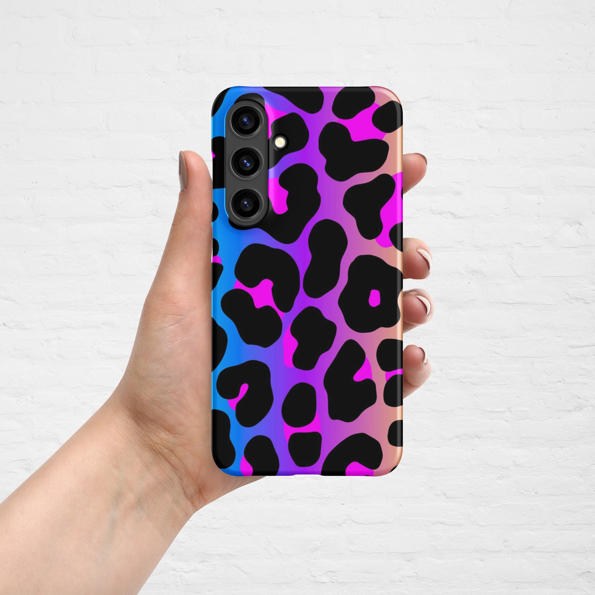Rainbow Cheetah Pattern Phone Case Leopard Cover for Samsung S24 Ultra ...