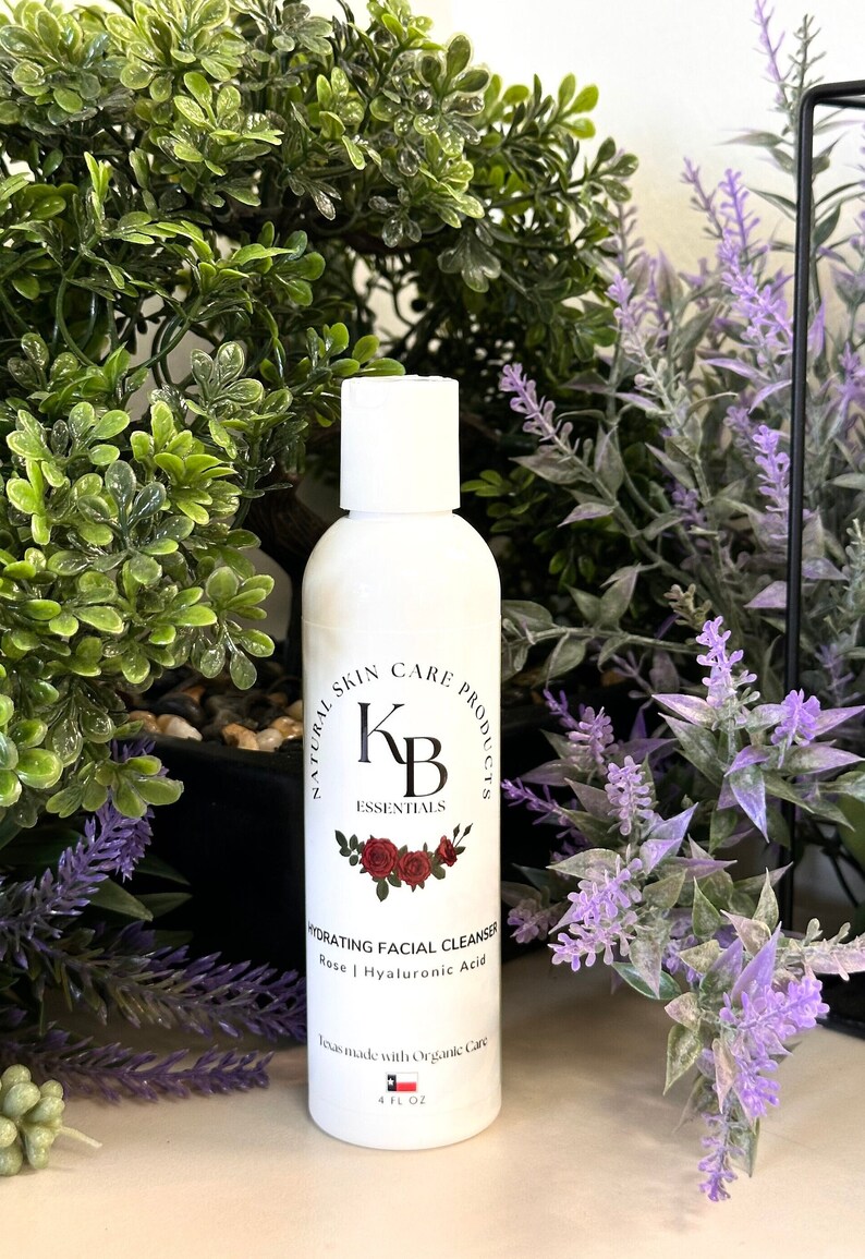 Hyaluronic Acid and Rose Hydrating Facial Cleanser - Etsy