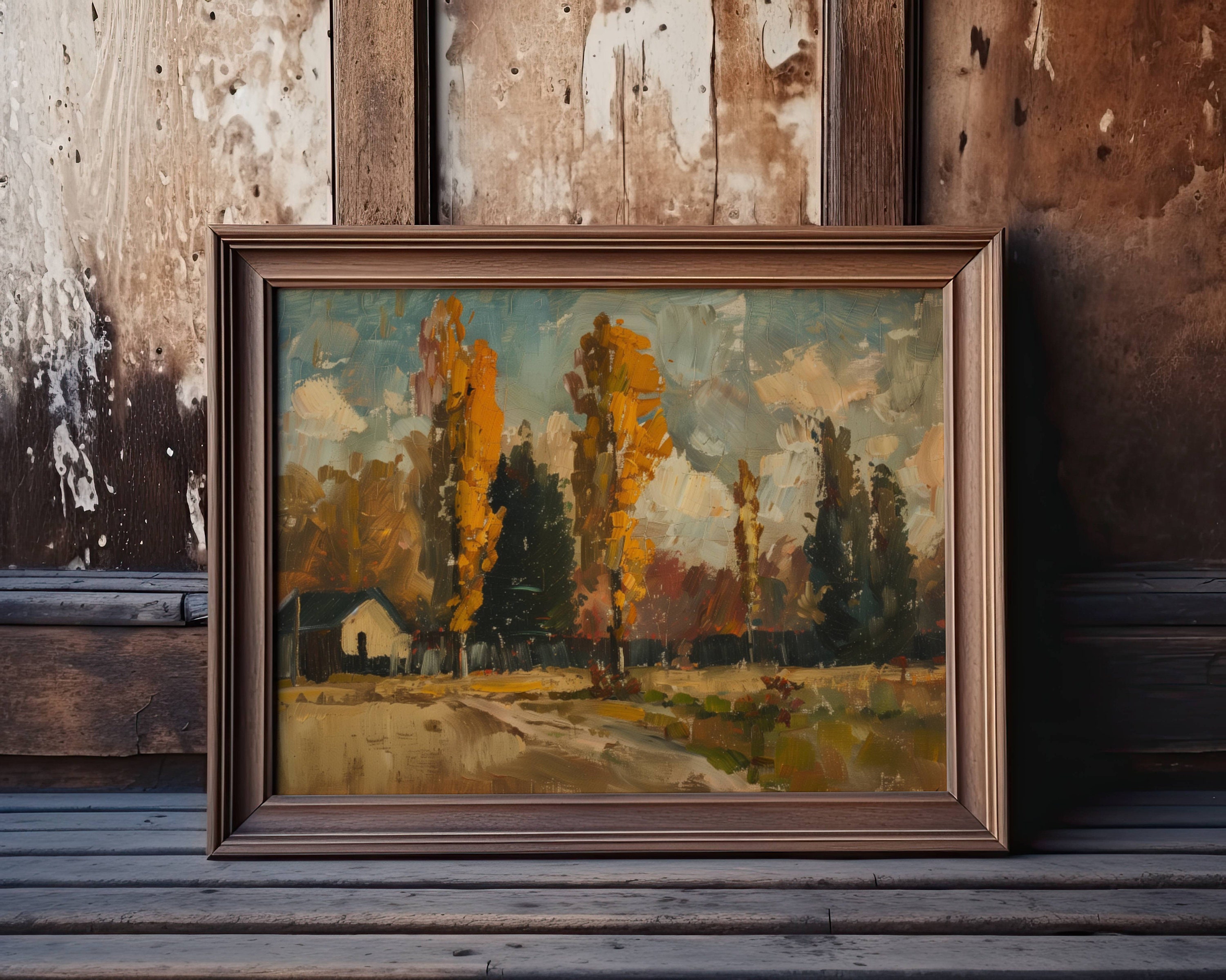 Printable Wall Art country Colors Rustic Landscape Country Farmhouse ...