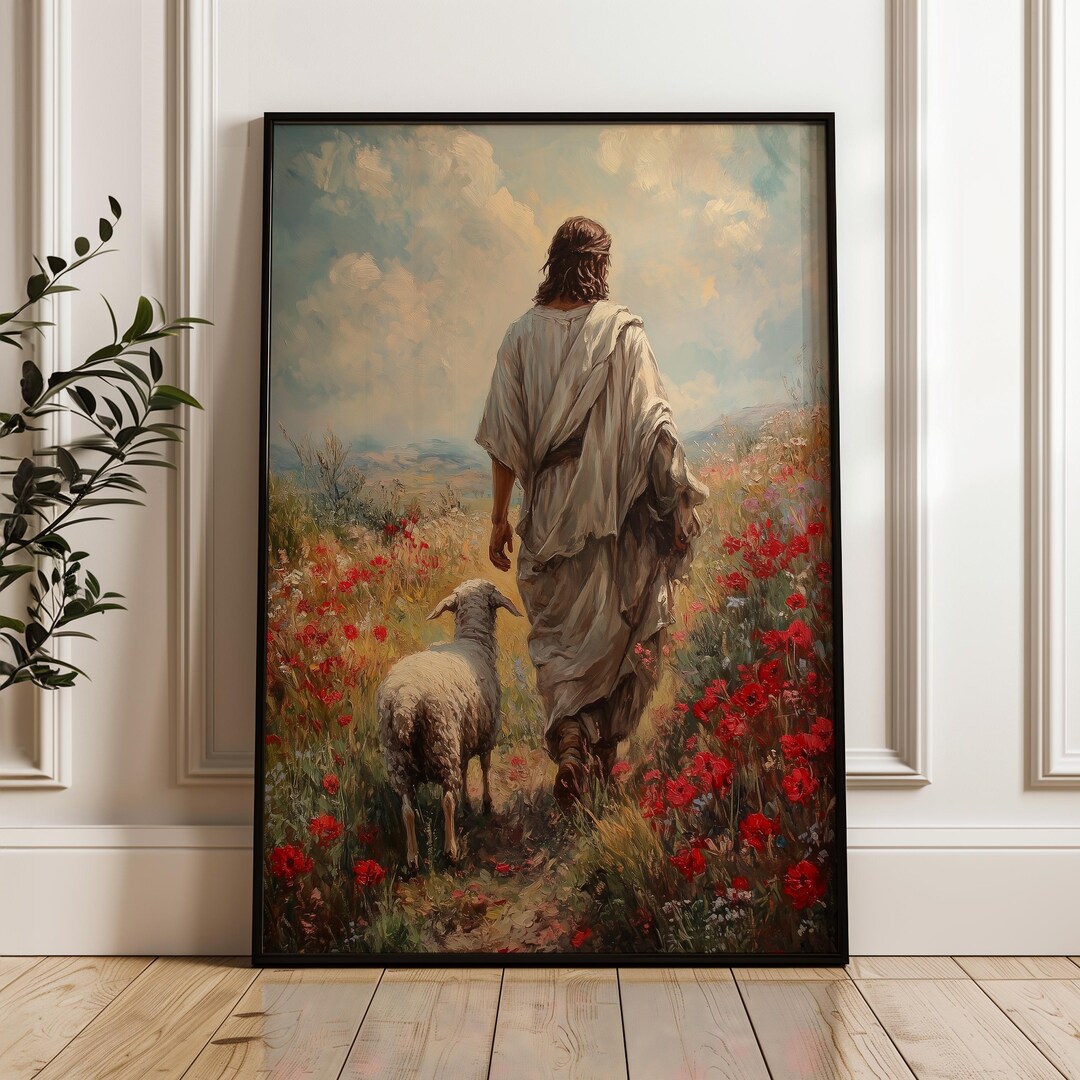 Jesus Posters & Canvas Prints Jesus Wall Art, Jesus Painting, Modern ...