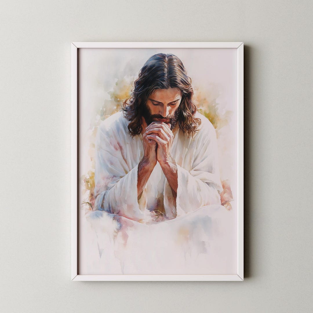 Jesus Posters & Canvas Prints Jesus Wall Art, Jesus Painting, Modern ...