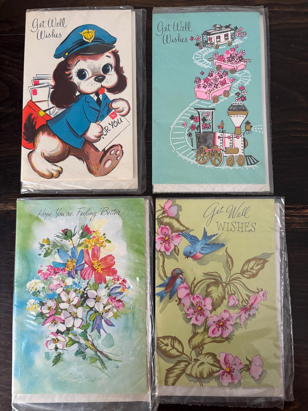 Vintage Get Well Card. Vintage Greeting Card. Get Well Card. Greeting ...