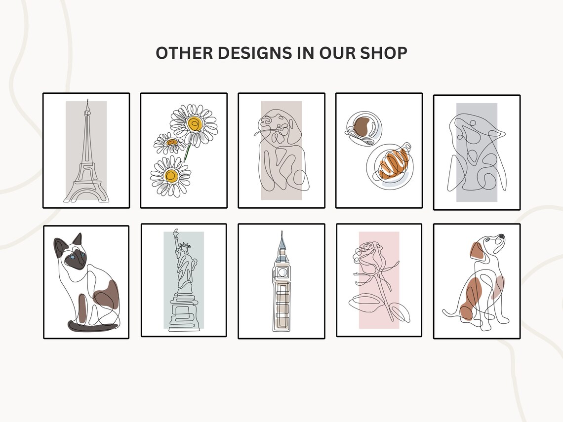 Mona Lisa Line Art Print, Minimalist Painting Wall Art, Printable Da ...