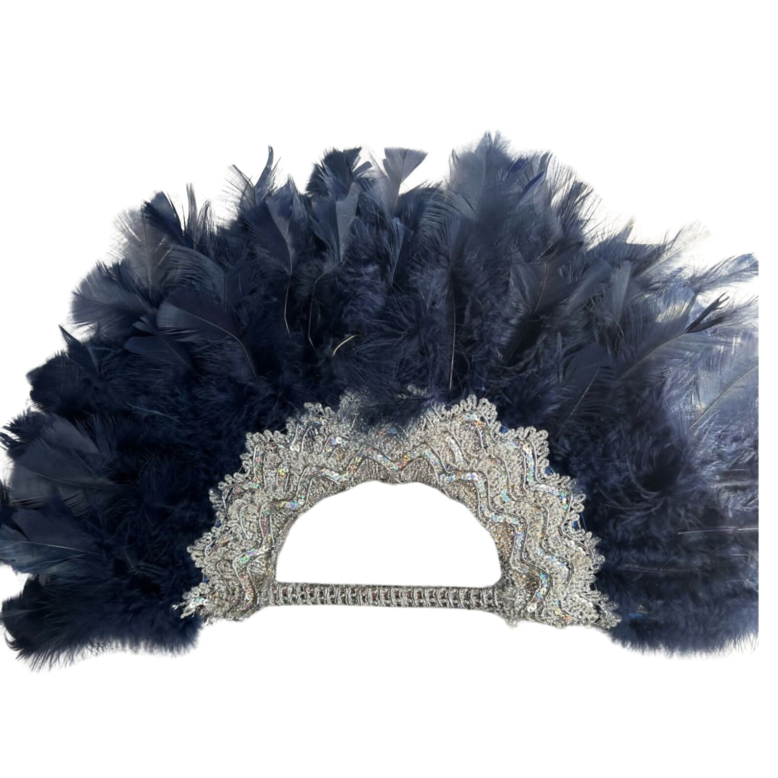 Black Feather Bridal Fan: African Wedding Hand Fan, Personalized Clutch ...