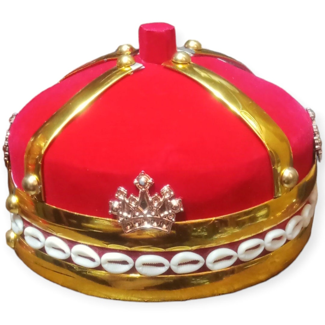 Handmade African Chieftaincy Mens Traditional Red Hat Igbo Ozo Cap ...