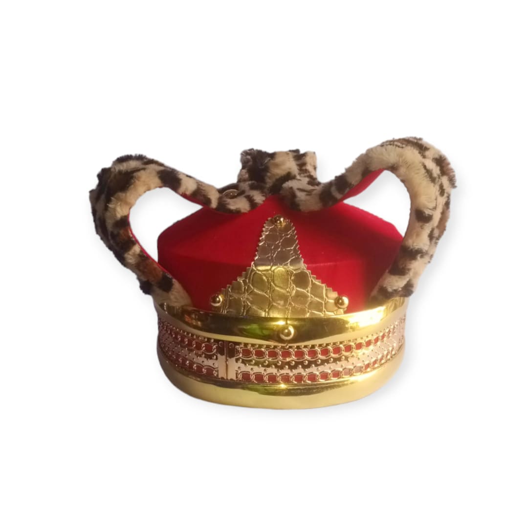 African Chieftaincy Mens Traditional Red Hat Igbo Ozo Cap Royalty Hat ...