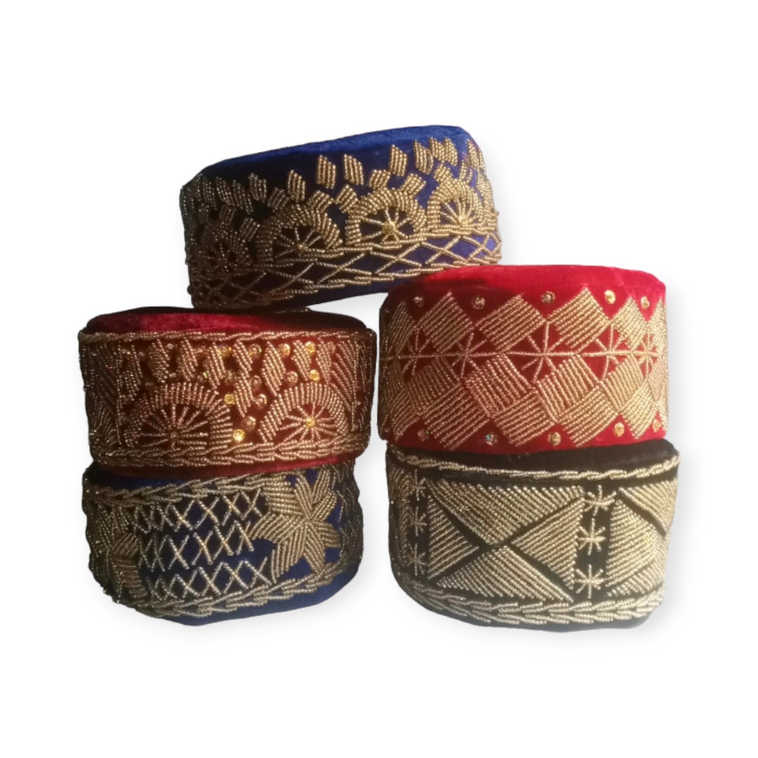 Beaded Igbo Ozo Cap: African Royalty Hat, Traditional Wedding - Etsy