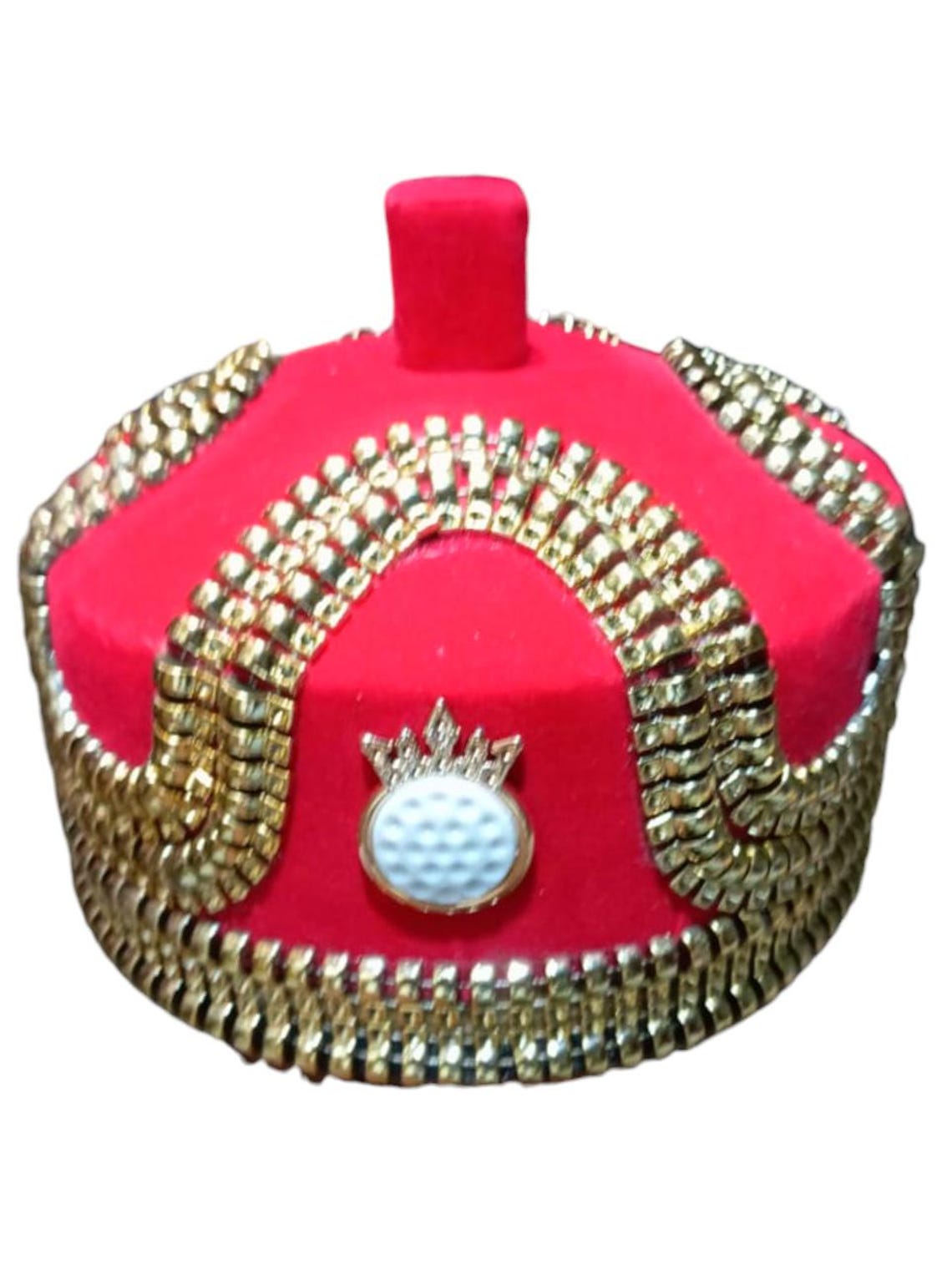 Handmade African Chieftaincy Mens Traditional Red Hat Igbo Ozo Cap ...