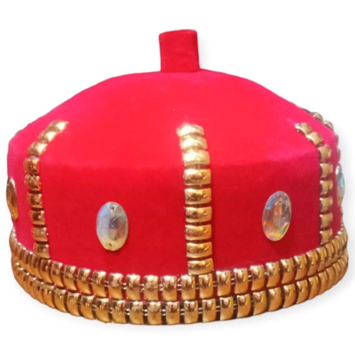 Handmade African Chieftaincy Mens Traditional Red Hat Igbo Ozo Cap ...