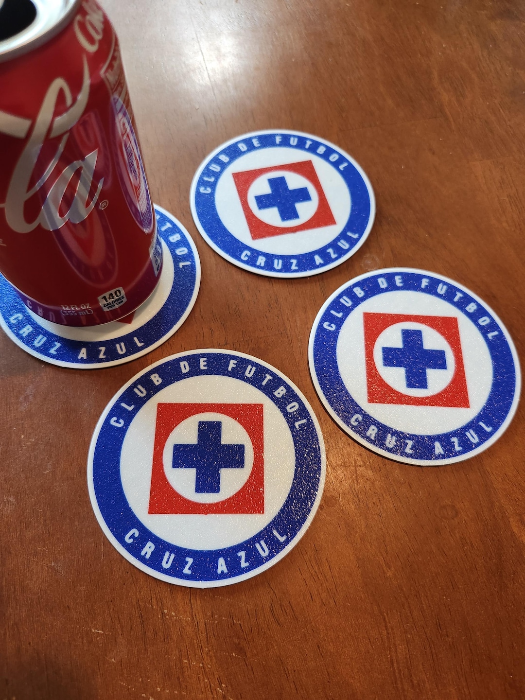 FC Cruz Azul - Drink Coasters - Pack of 4 - Etsy