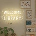 Welcome to the Library Neon Sign: Classroom Decor - Etsy