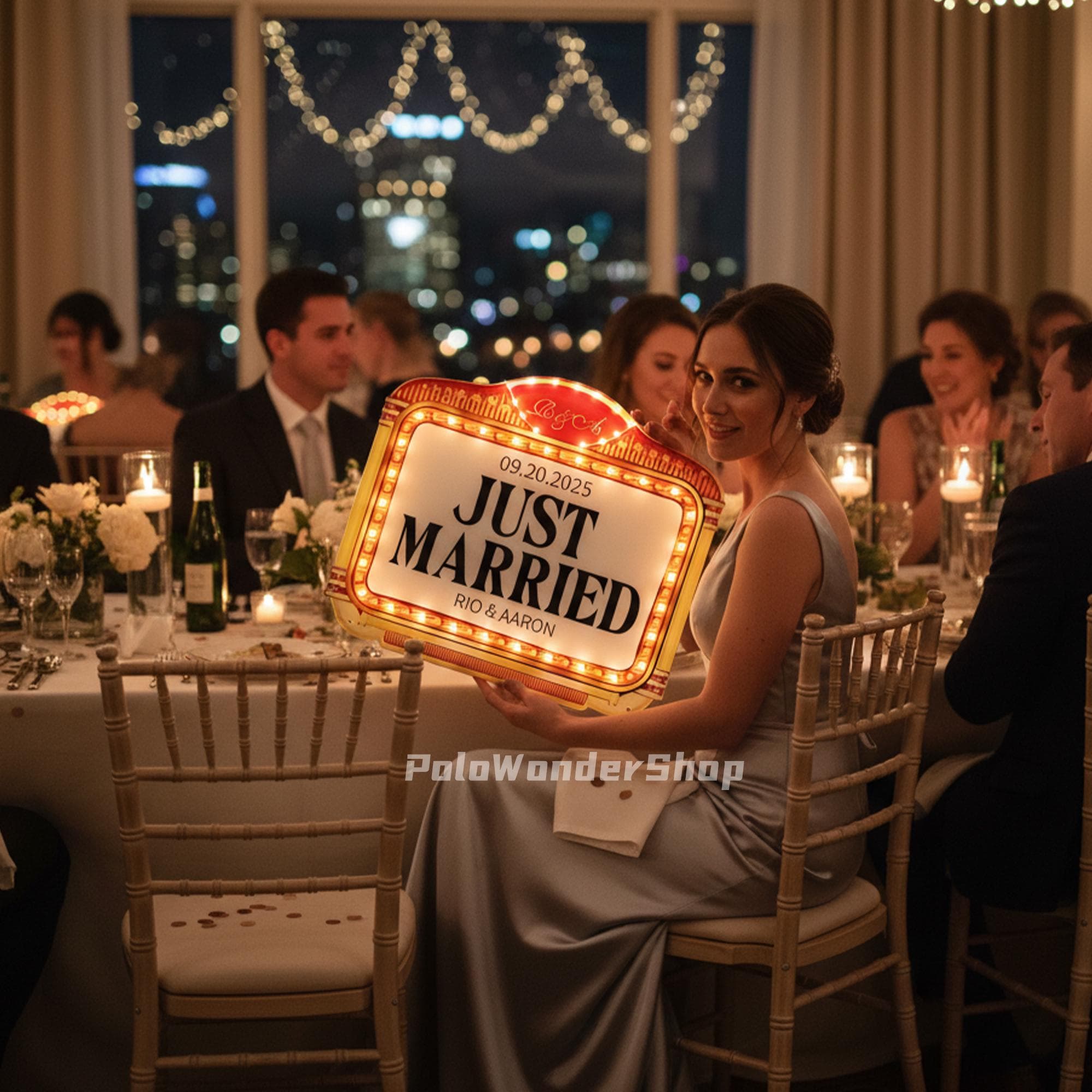 Custom Wedding LED Neon Sign, Personalized Message Board - Etsy