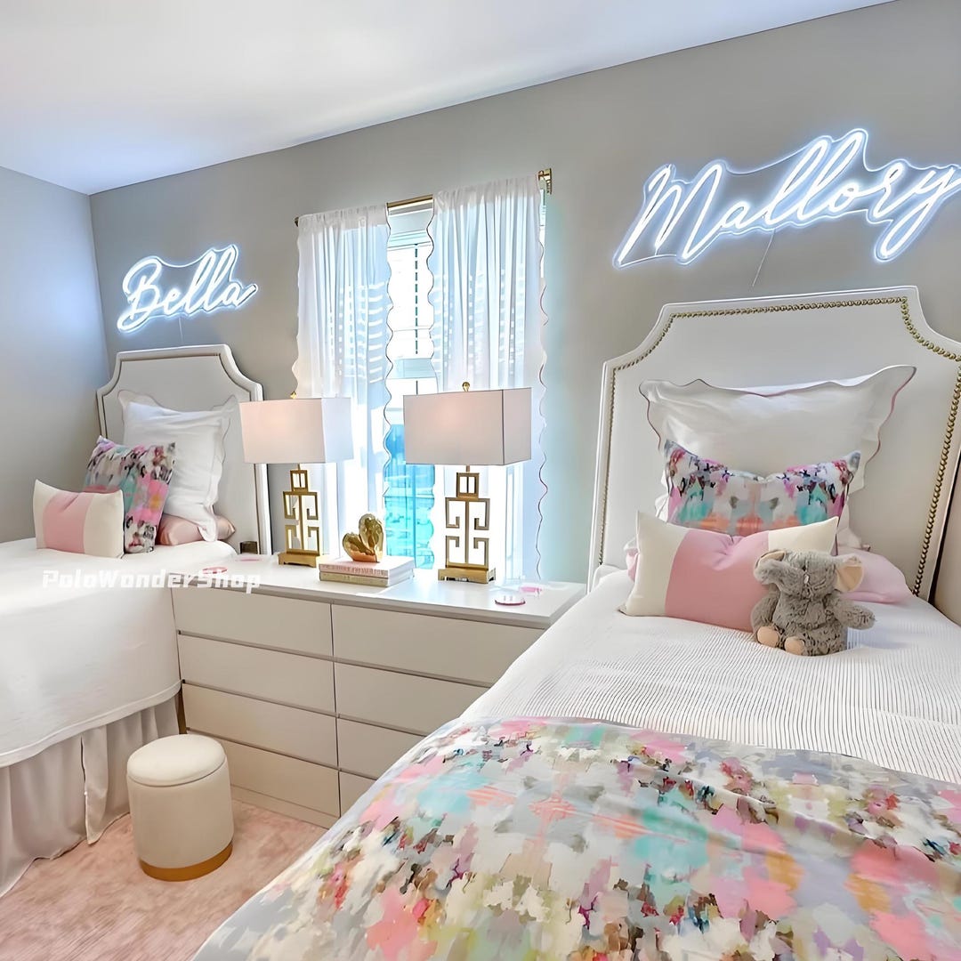 Custom Dorm Neon Sign,neon Sign LED Name,dorm Wall Art,kid Room Decor ...