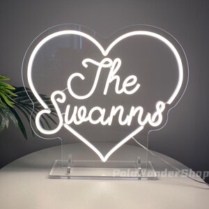Custom Free Standing Neon Sign, Personalized Table Neon Sign, Business ...