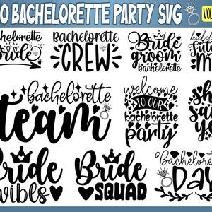 Bachelorette Svg Wedding Svg Bachelorette Party Bridal Party SVG Bride ...