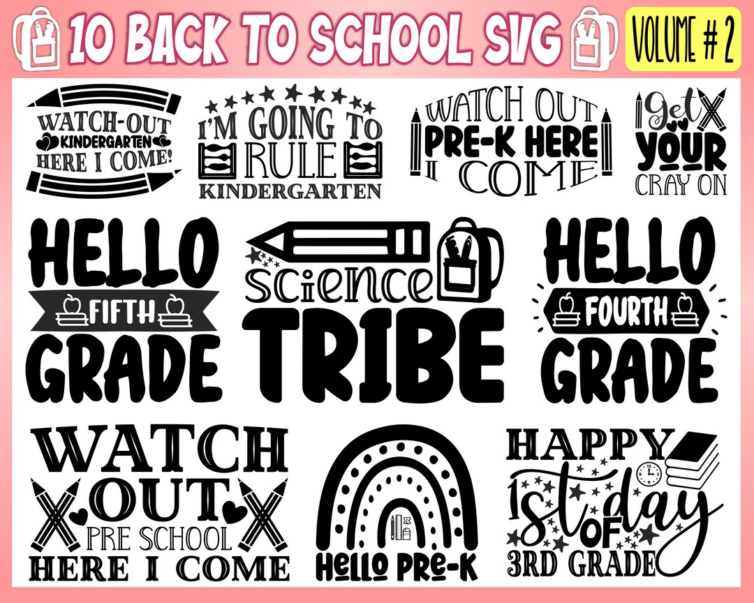 School Svg Back to School Svg Bundles School Supplies Svg Teacher Svg ...