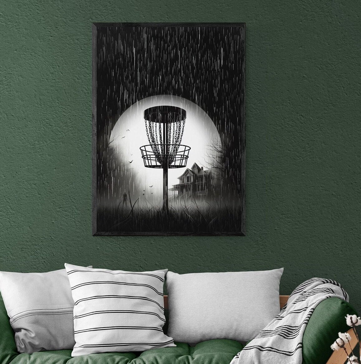 Creepy Disc Golf Poster - Etsy