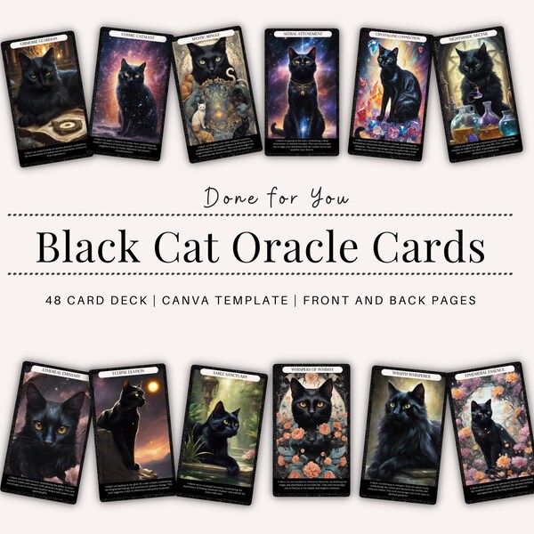Printable Cat Oracle Cards - Etsy