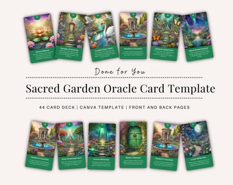 Princess Oracle Card Deck, Editable Canva Template, Printable Template ...