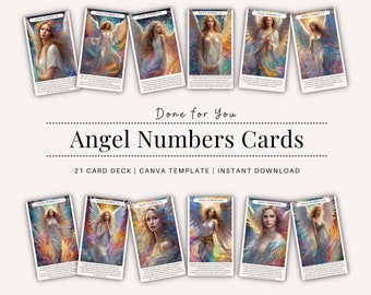 Princess Oracle Card Deck, Editable Canva Template, Printable Template ...