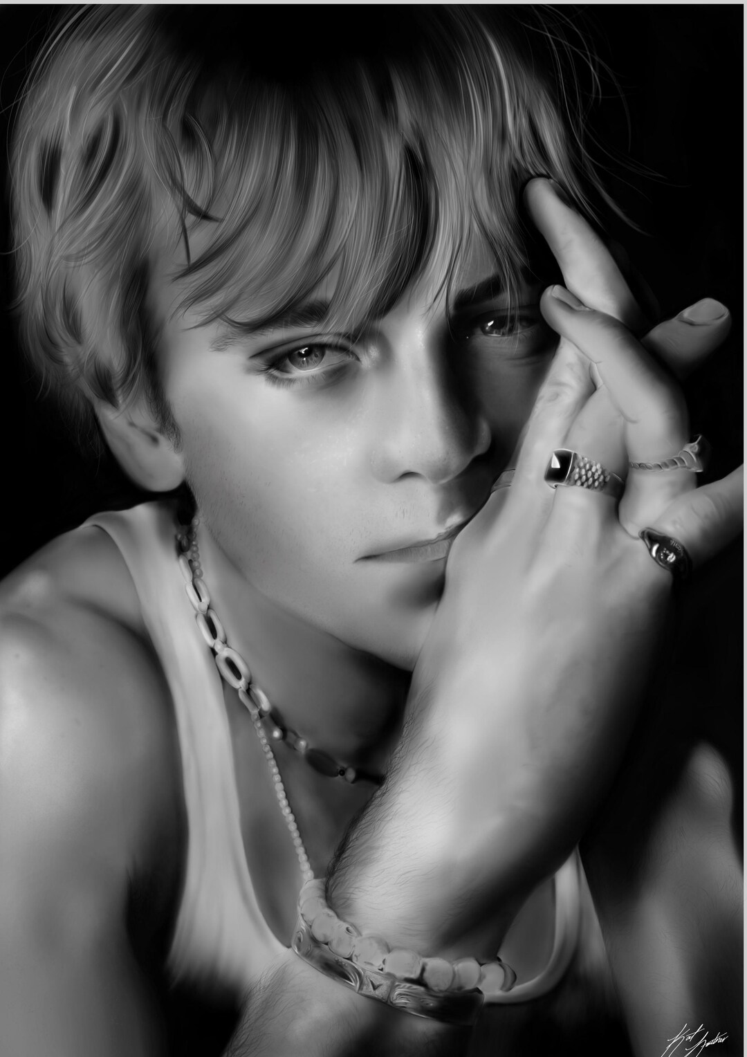 Ross Lynch Portrait Drawing - Etsy