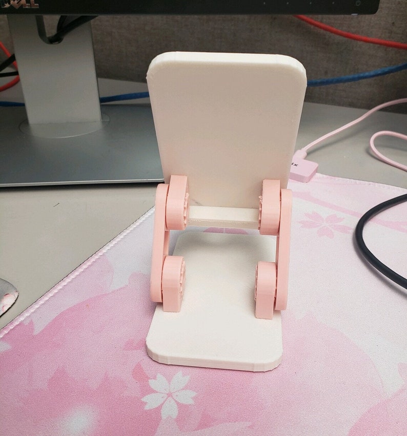 3D Print Phone Stand STL, Customizable Desktop Mobile Stand, File Only ...