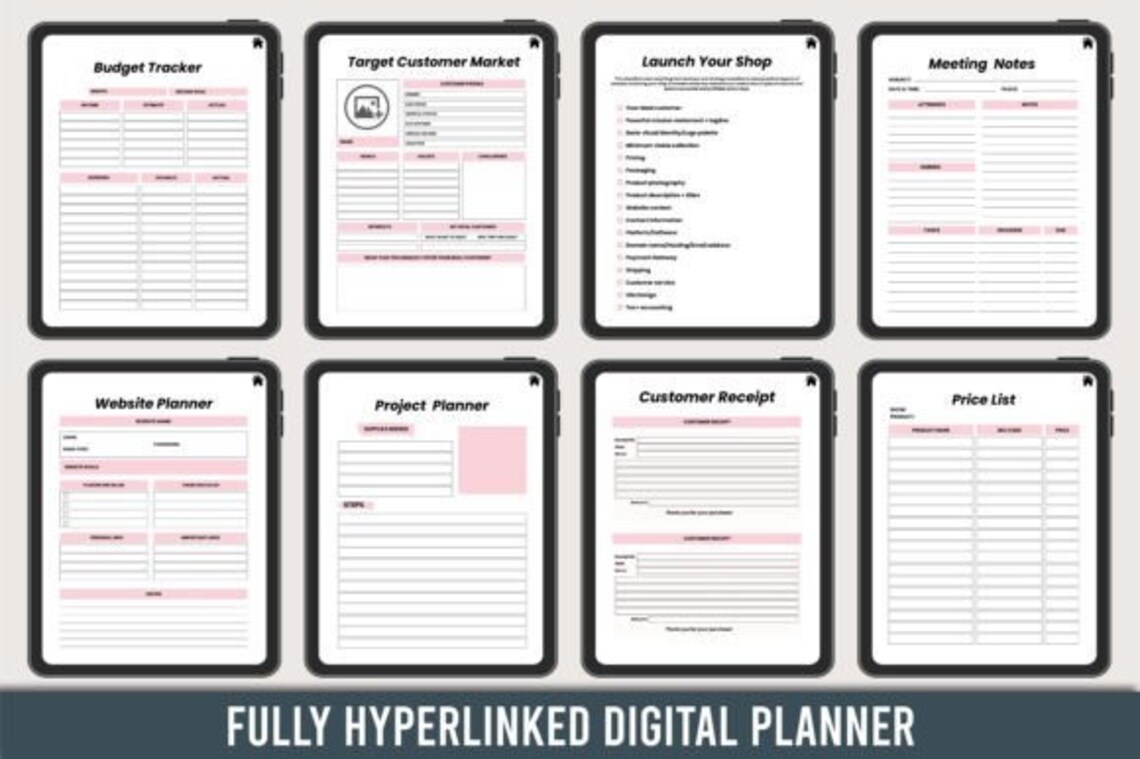 Digital Small Business Planner Editable in Canva Perfect for ...