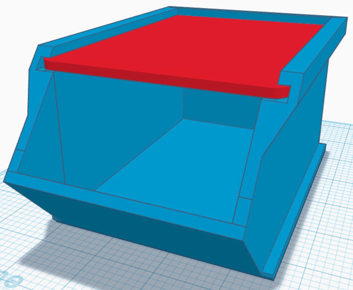 3D Print File for Stackable Storage Bin Customizable Organizer Space-saving Bin Design DIY ...