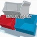3D Print File for Stackable Storage Bin Customizable Organizer Space-saving Bin Design DIY ...
