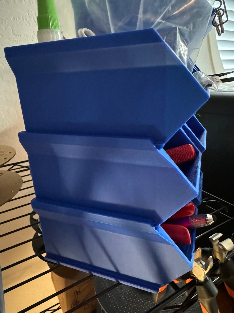 3D Print Modular Storage Bin, Durable Stackable Containers, Perfect for Workspace Organization ...