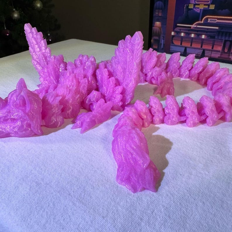 3D Printed Cinderwing Baby Alicorn Winged Dragon Fantasy Collectible ...