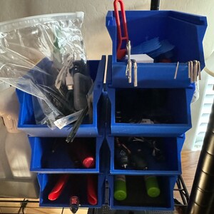 3D Print Modular Storage Bin, Durable Stackable Containers, Perfect for Workspace Organization ...