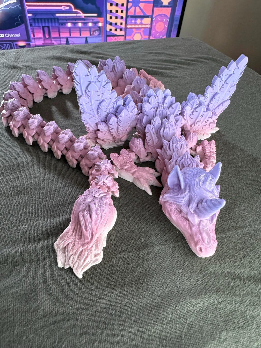 3D Printed Cinderwing Baby Alicorn Winged Dragon Fantasy Collectible ...