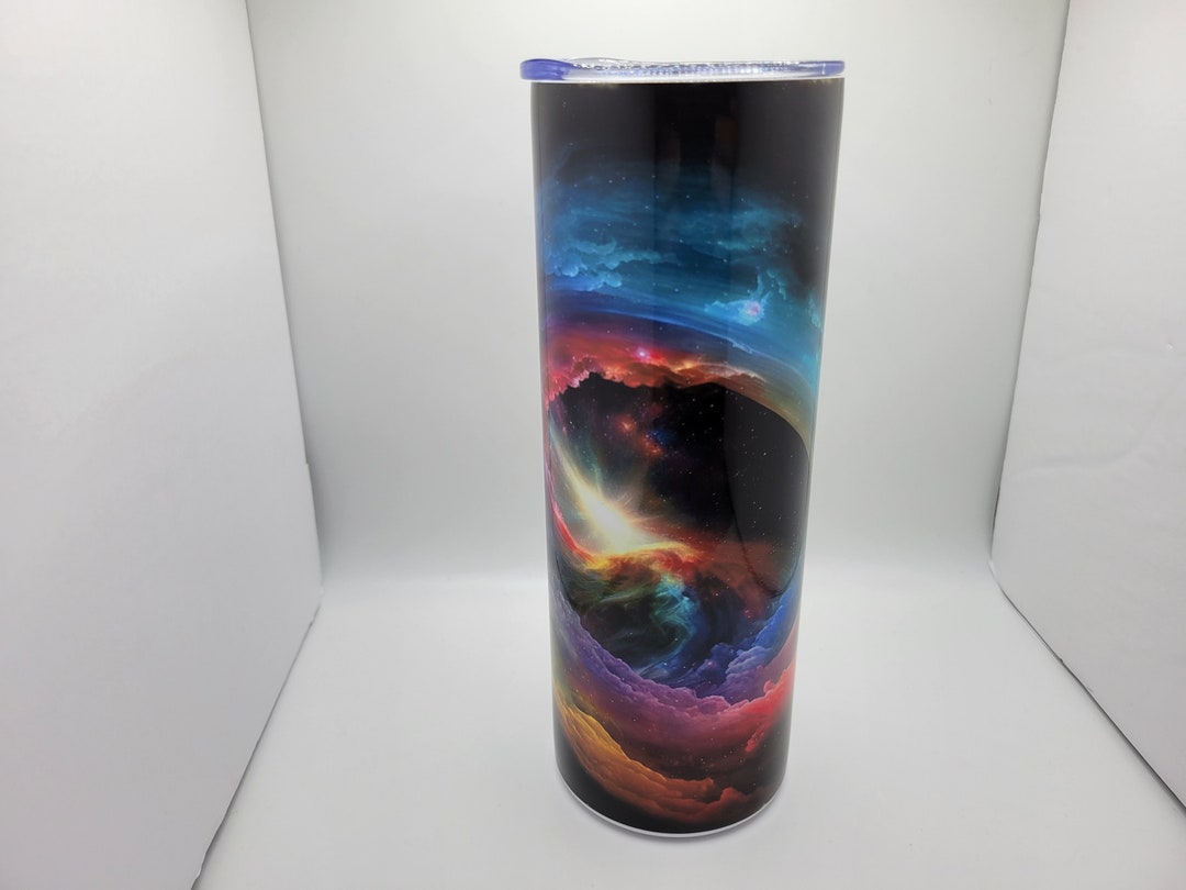 GALAXY 20oz Insulated Skinny Tumbler, Plastic Bpa-free Slide Lid, Metal ...