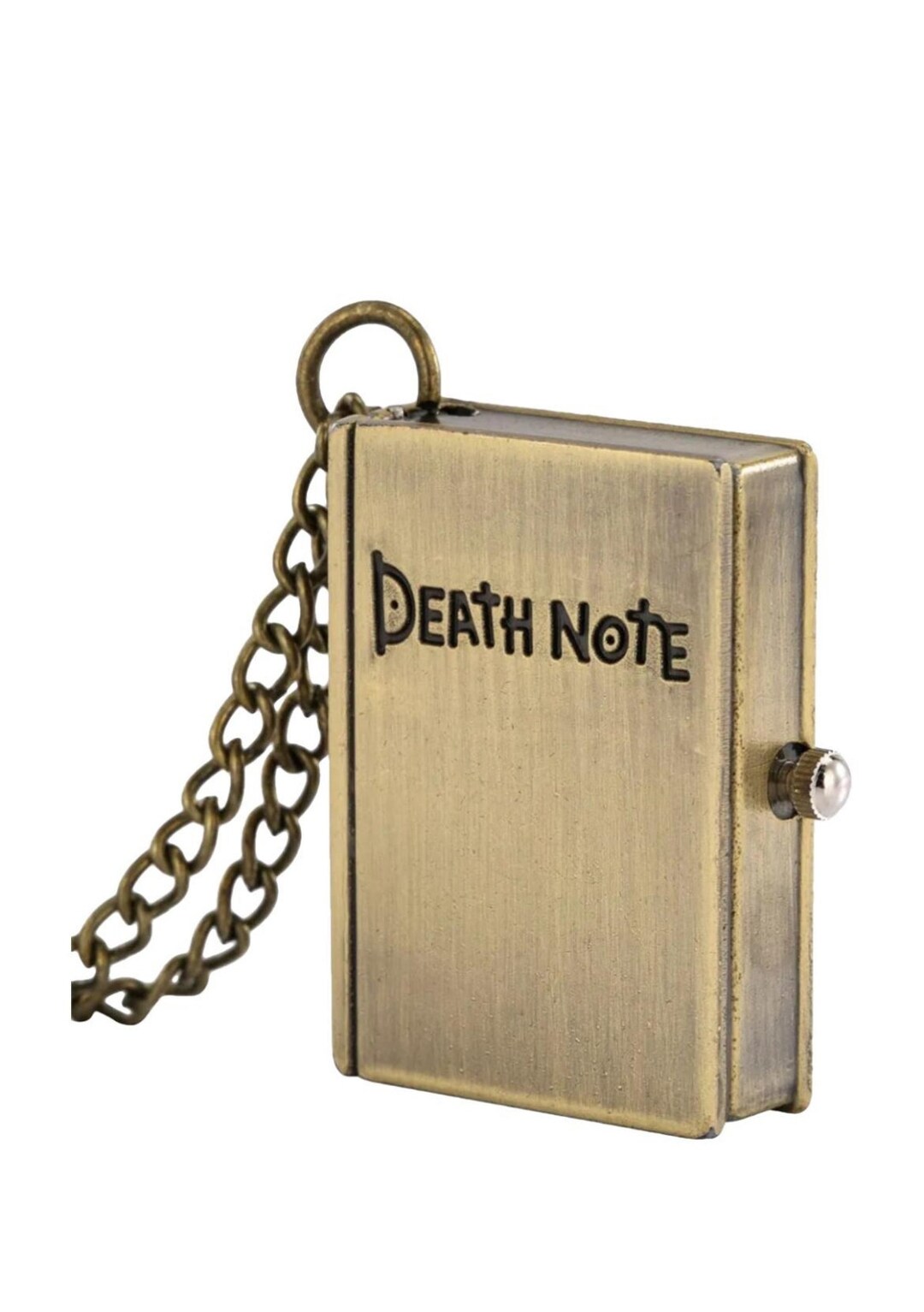 Exquisite Bronze Retro Death Note Theme Quartz Necklace Pocket Watch ...