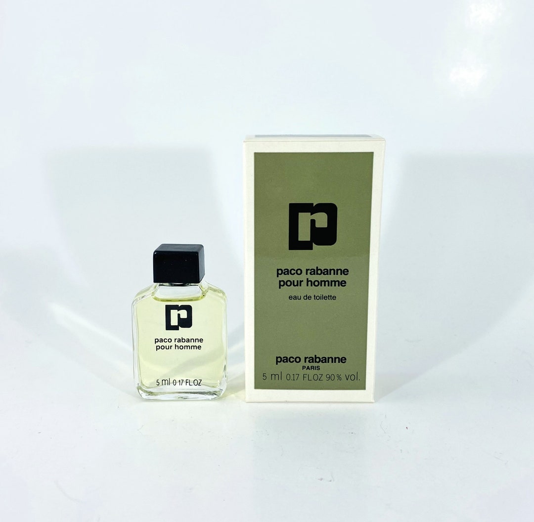 Paco Rabanne Pour Homme Miniature Perfume 5 Ml. 0.17 Fl.oz. - Etsy