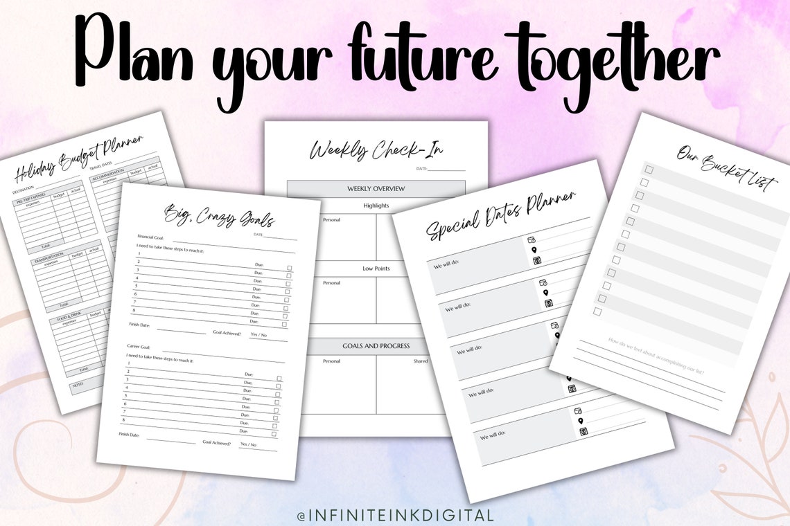 Ultimate Couples Planner, Digital Budget Goal Setting Relationship ...