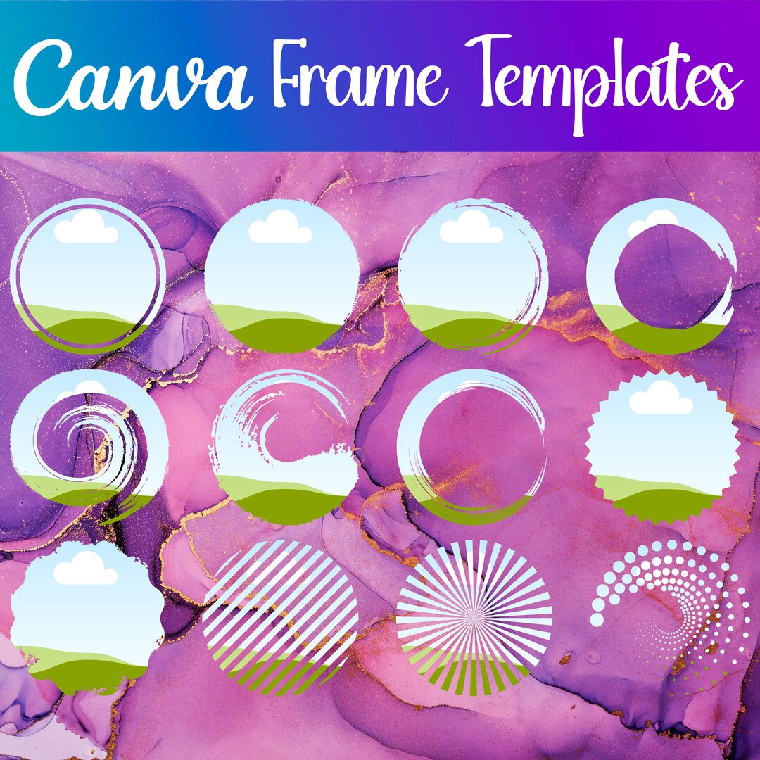 Canva Frame Templates, Digital Frames, Editable Design Frames, Graphic ...