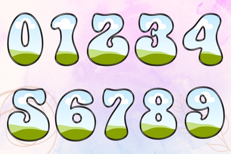 Canva Frame Numbers Doodle Templates, Drag & Drop Sublimation Design ...